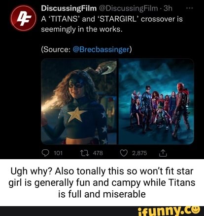 DiscussingFilm A 'TITANS' and 'STARGIRL' crossover is seemingly in the ...