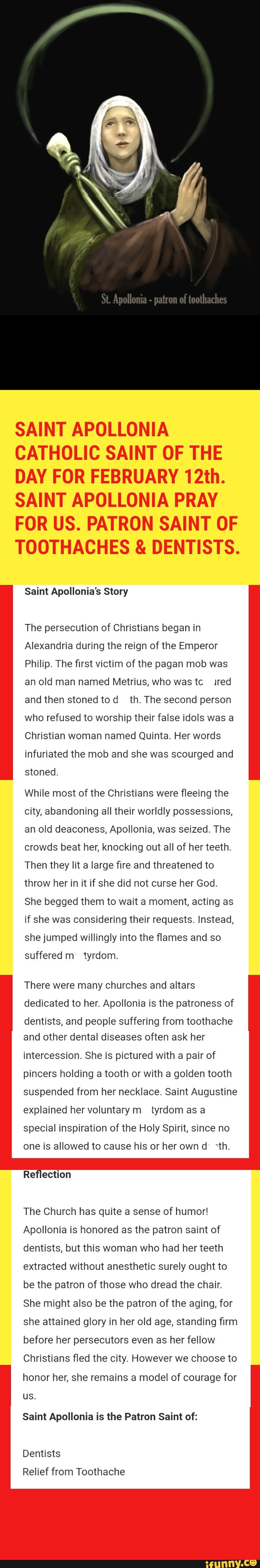 Apollenia memes. Best Collection of funny Apollenia pictures on iFunny