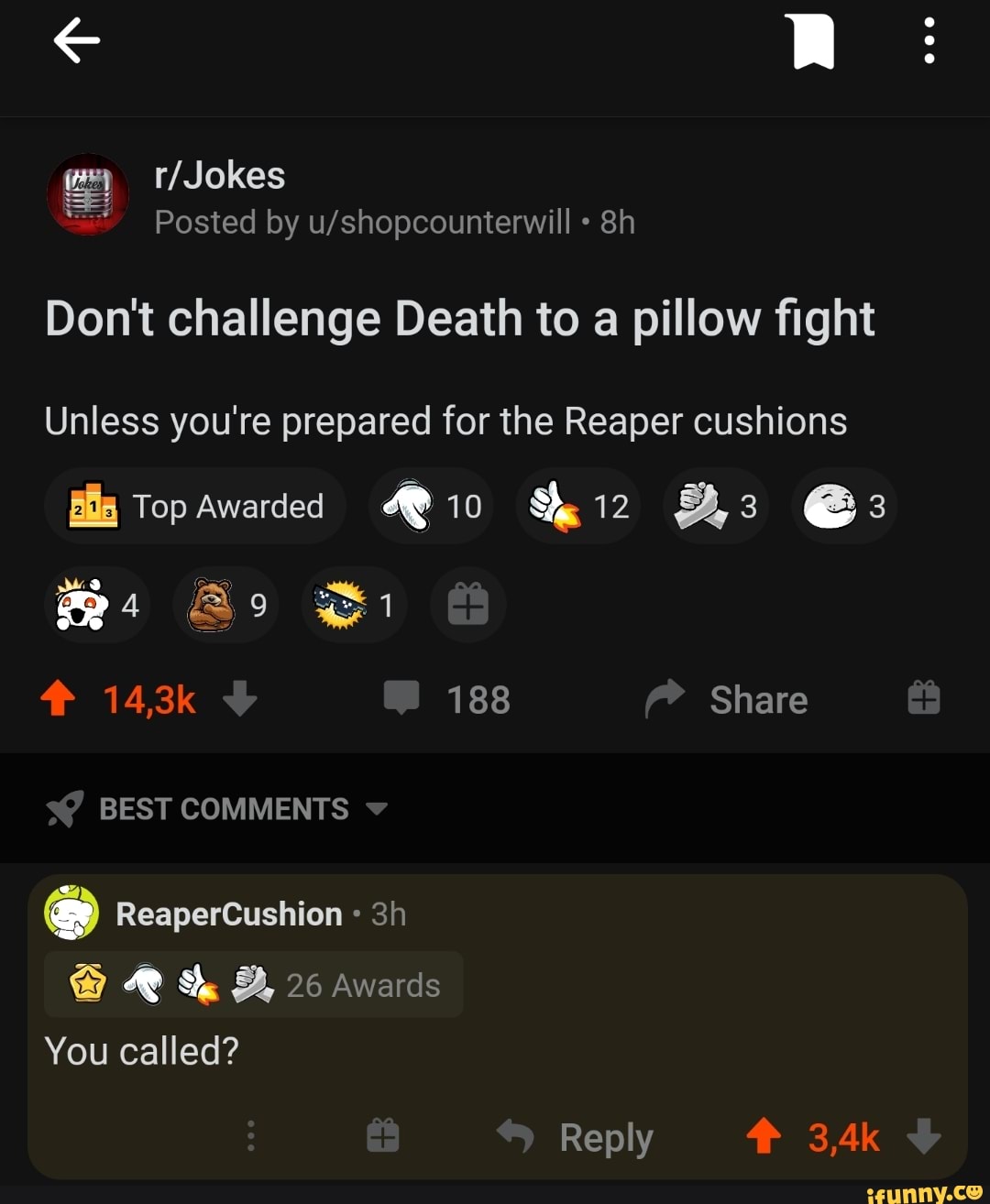 Reapercushion memes. Best Collection of funny Reapercushion pictures on ...