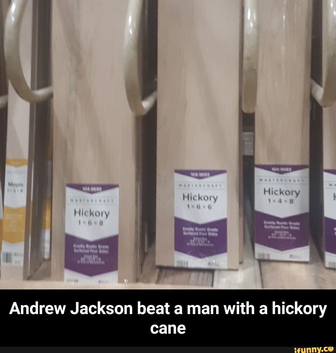 Andrew Jackson beat a man with a hickory cane - Andrew Jackson beat a ...