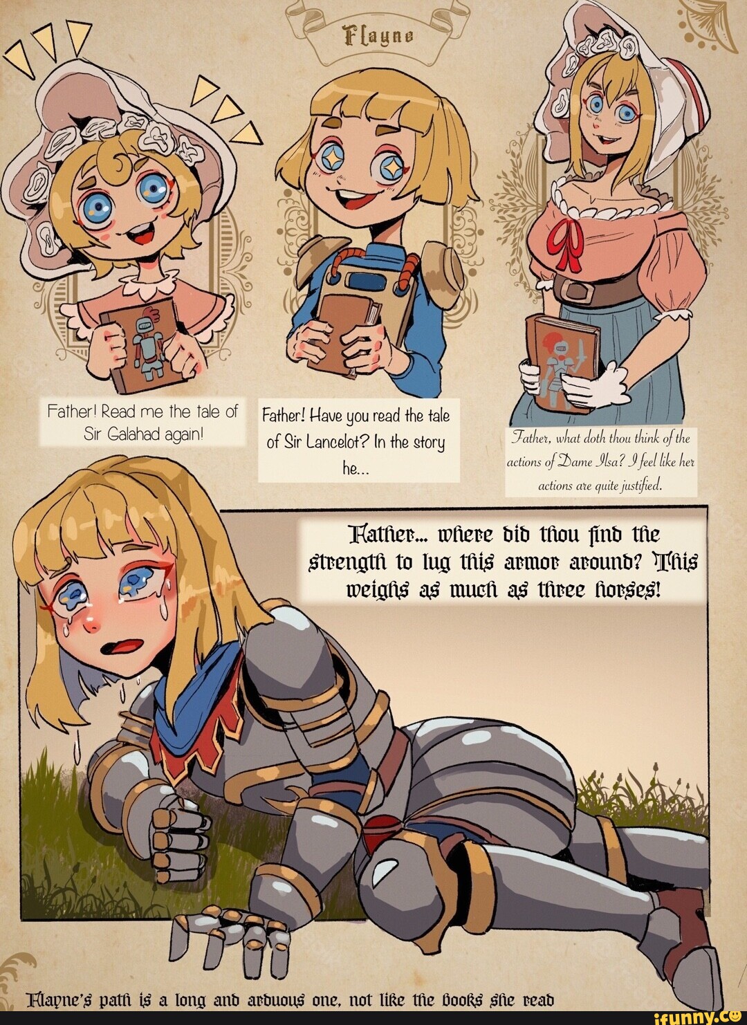 Herl Read Me The Tale Of Father Have You Read The Tale Sir Galahad