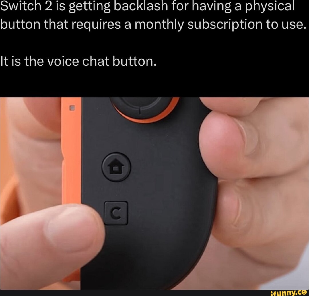 Switch 2 is getting backlash for having a physical button that requires ...