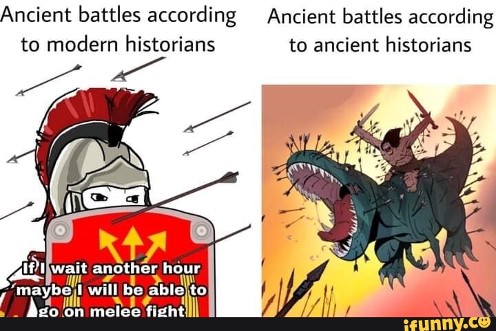 Ancient battles according Ancient battles according to modern ...