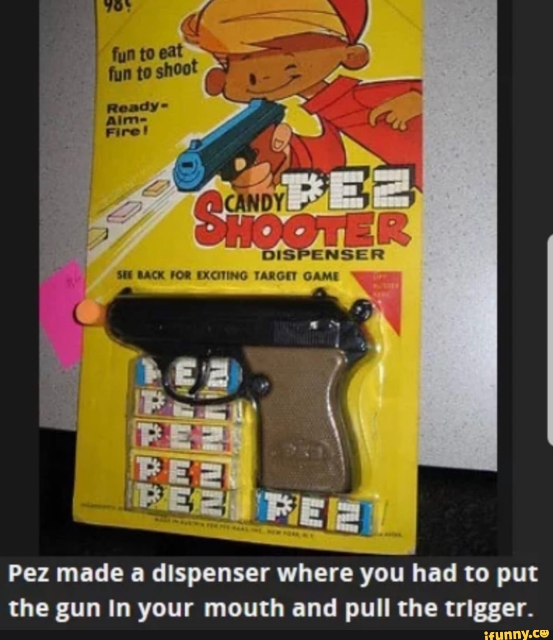 DISPENSER SHE BACK FOR EXCITING TARGET GAME Pez made a dispenser where ...