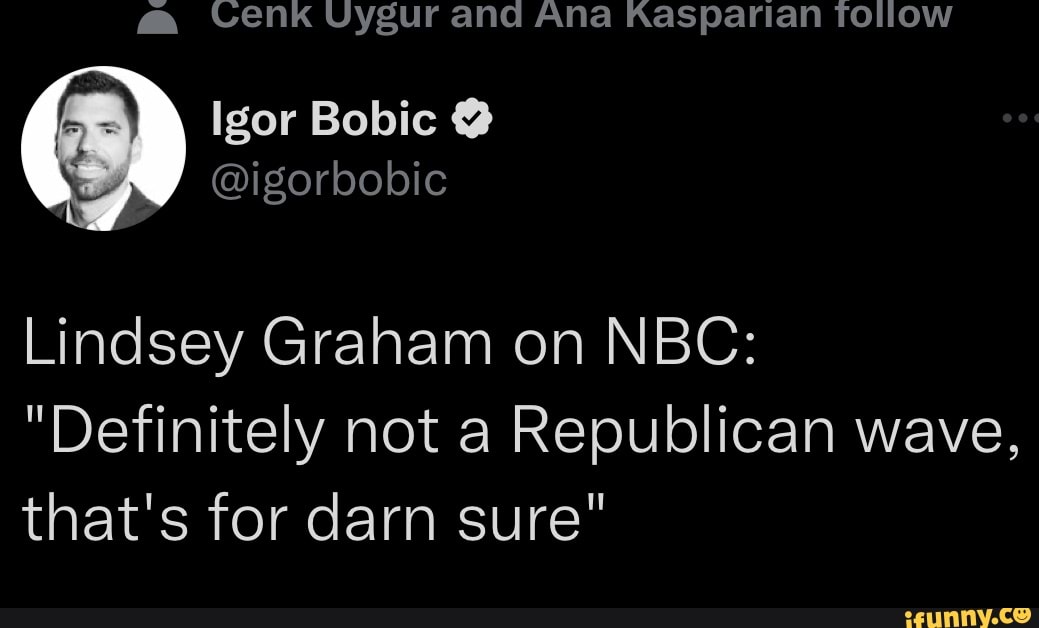 Cenk Uygur and Ana Kasparian follow Igor Bobic Lindsey Graham on NBC ...