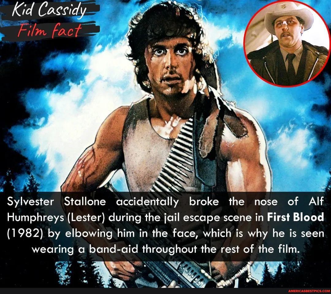 Kid Cassidy Film fact Sylvester Stallone accidentally broke the nose of ...
