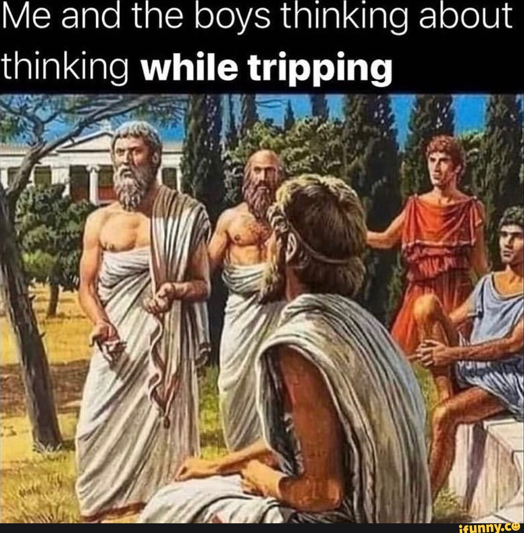 Me ana the boys thinking about thinking while tripping SS NS - iFunny