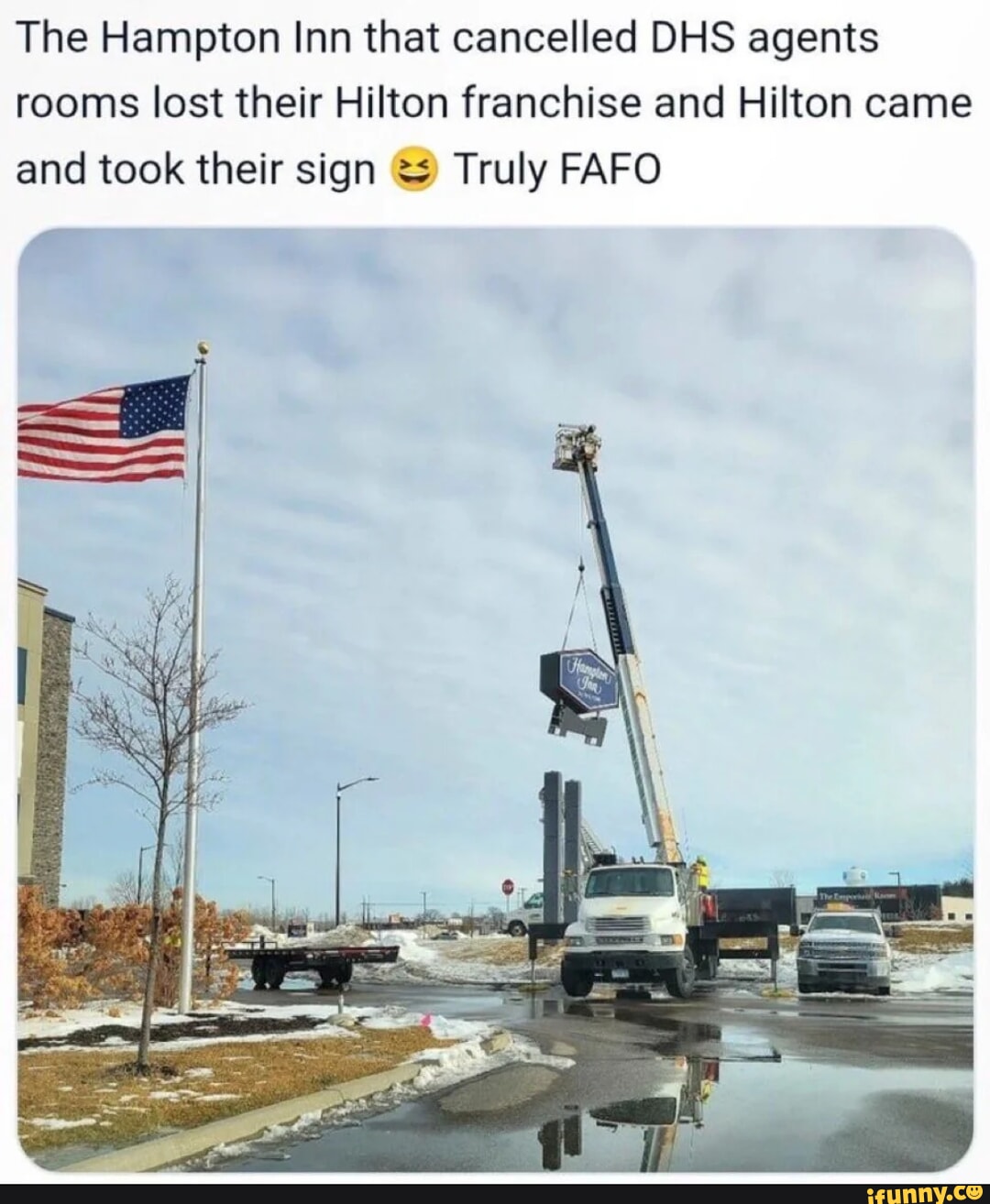 The Hampton Inn that cancelled DHS agents rooms lost their Hilton ...