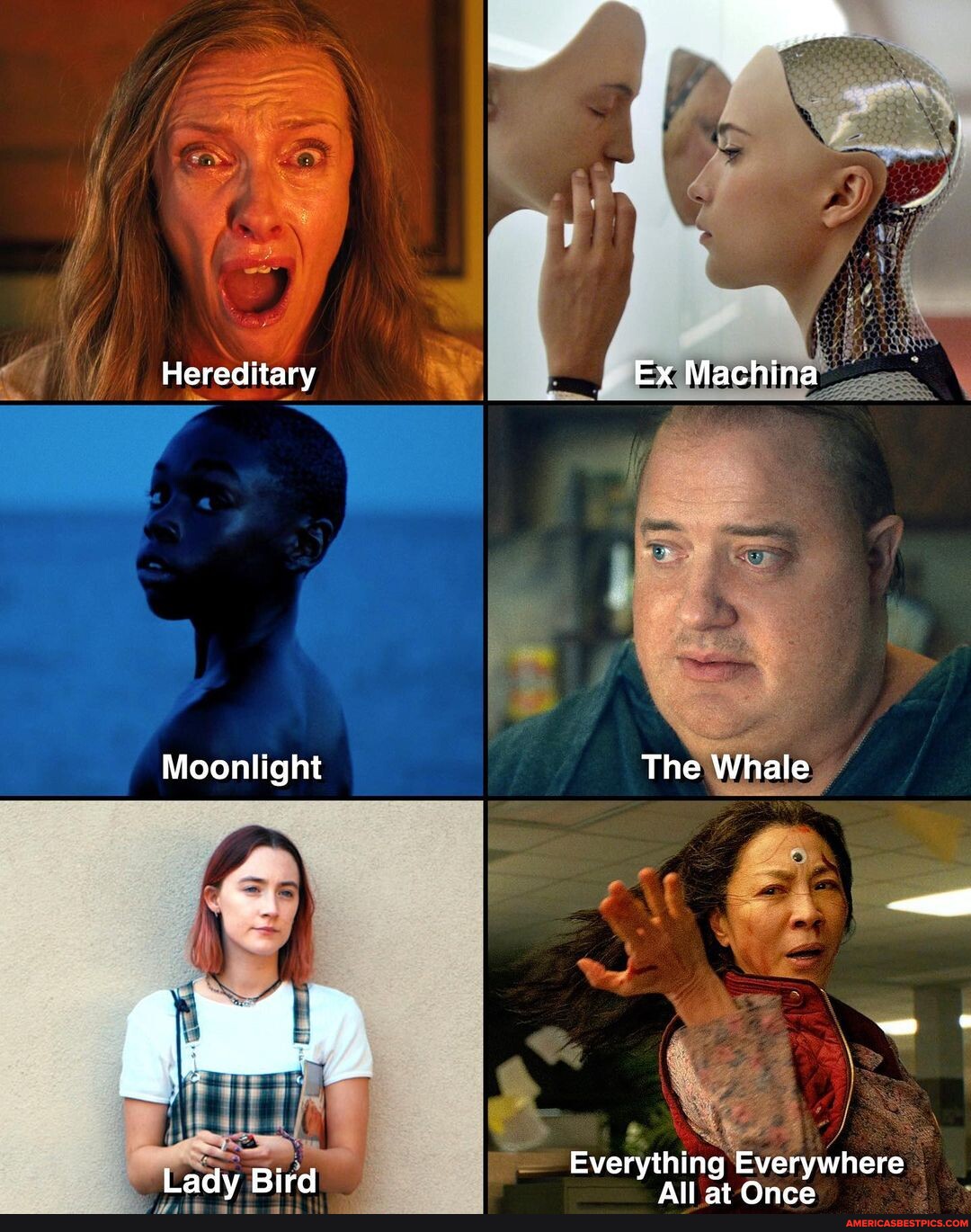What’s your favorite @a24 film? - Hereditary Ex Machina Moonlight The ...
