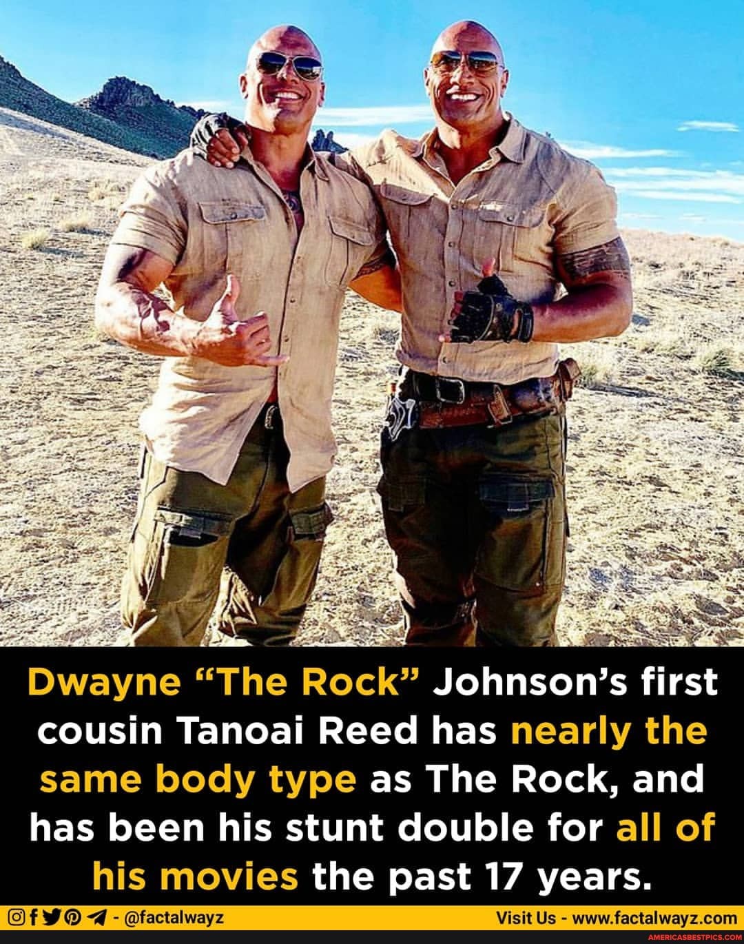 Dwayne "The Rock" Johnson's first cousin Tanoai Reed has nearly the ...