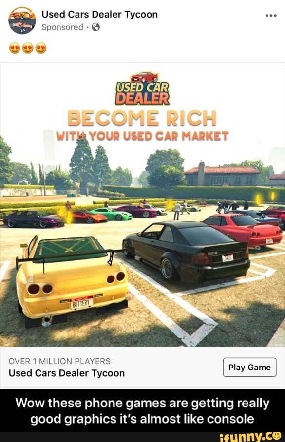 Used Cars Dealer Tycoon Sponsored OVER 1 MILLION PLAYERS Wow these ...