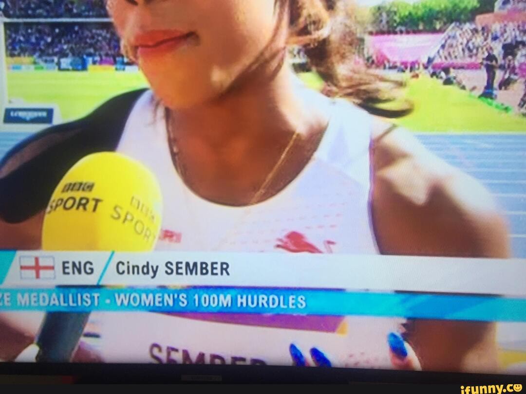 ENG / Cindy SEMBER E MEDALLIST WOMEN'S 100M HURDLES - iFunny
