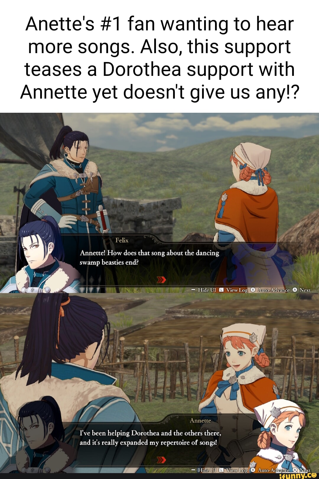 Anette's #1 fan wanting to hear more songs. Also, this support teases a ...