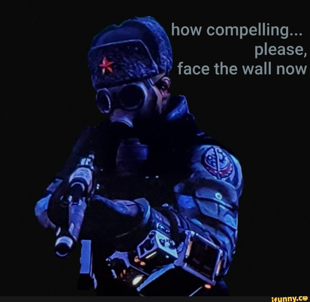 How compelling... please, face the wall now - iFunny