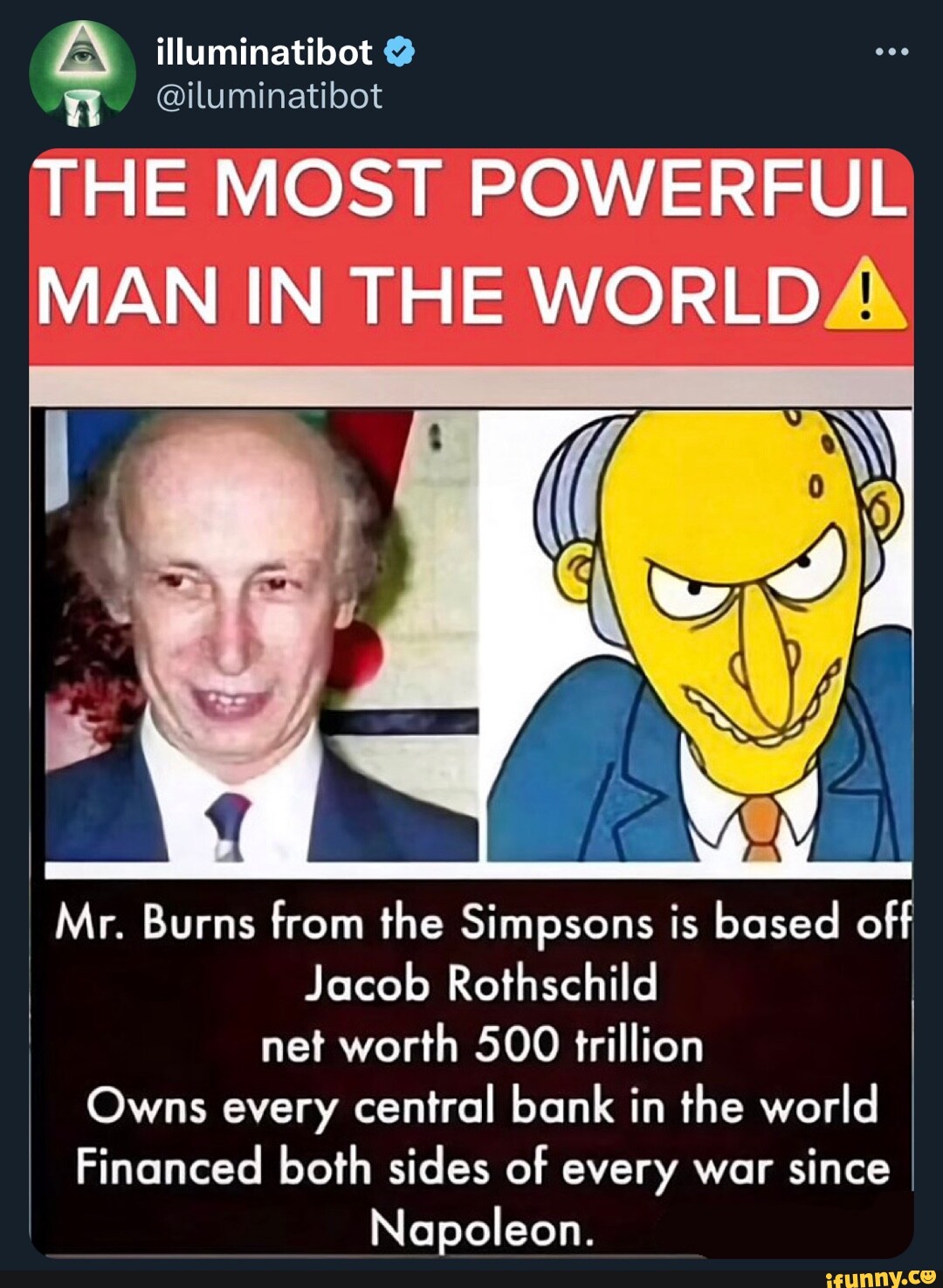 Illuminatibot @iluminatibot THE MOST POWERFUL MAN IN THE WORLD Mr ...