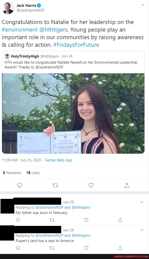 Congratulations to Natalie for her leadership on the #environment ...