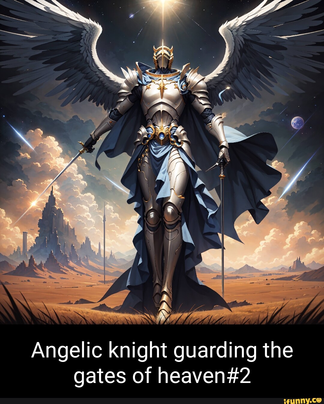 4, Angelic knight guarding the gates of - iFunny
