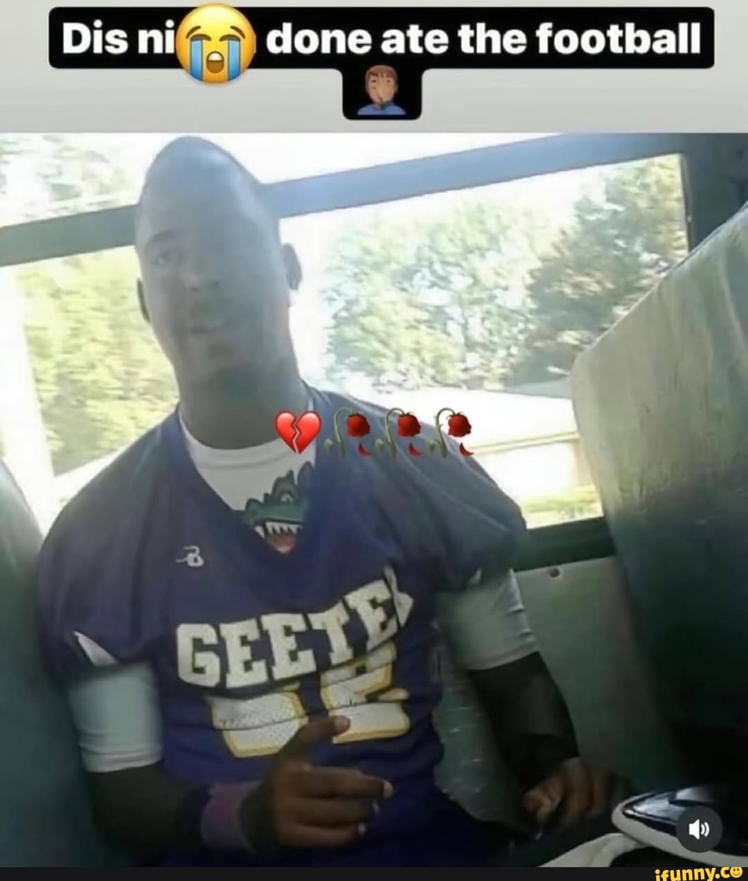 Dis nt done ate the football - iFunny