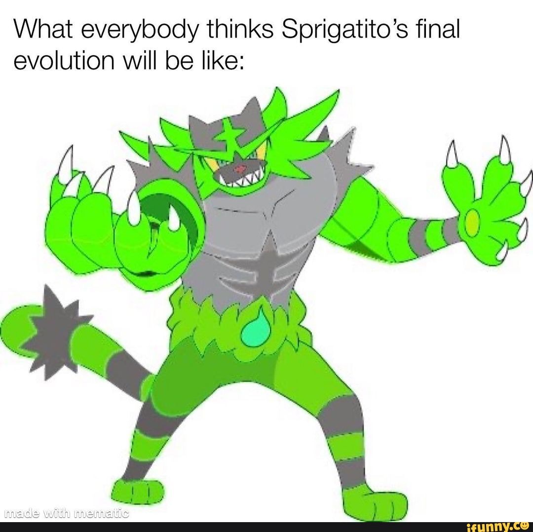 Sprigatitos memes. Best Collection of funny Sprigatitos pictures on iFunny