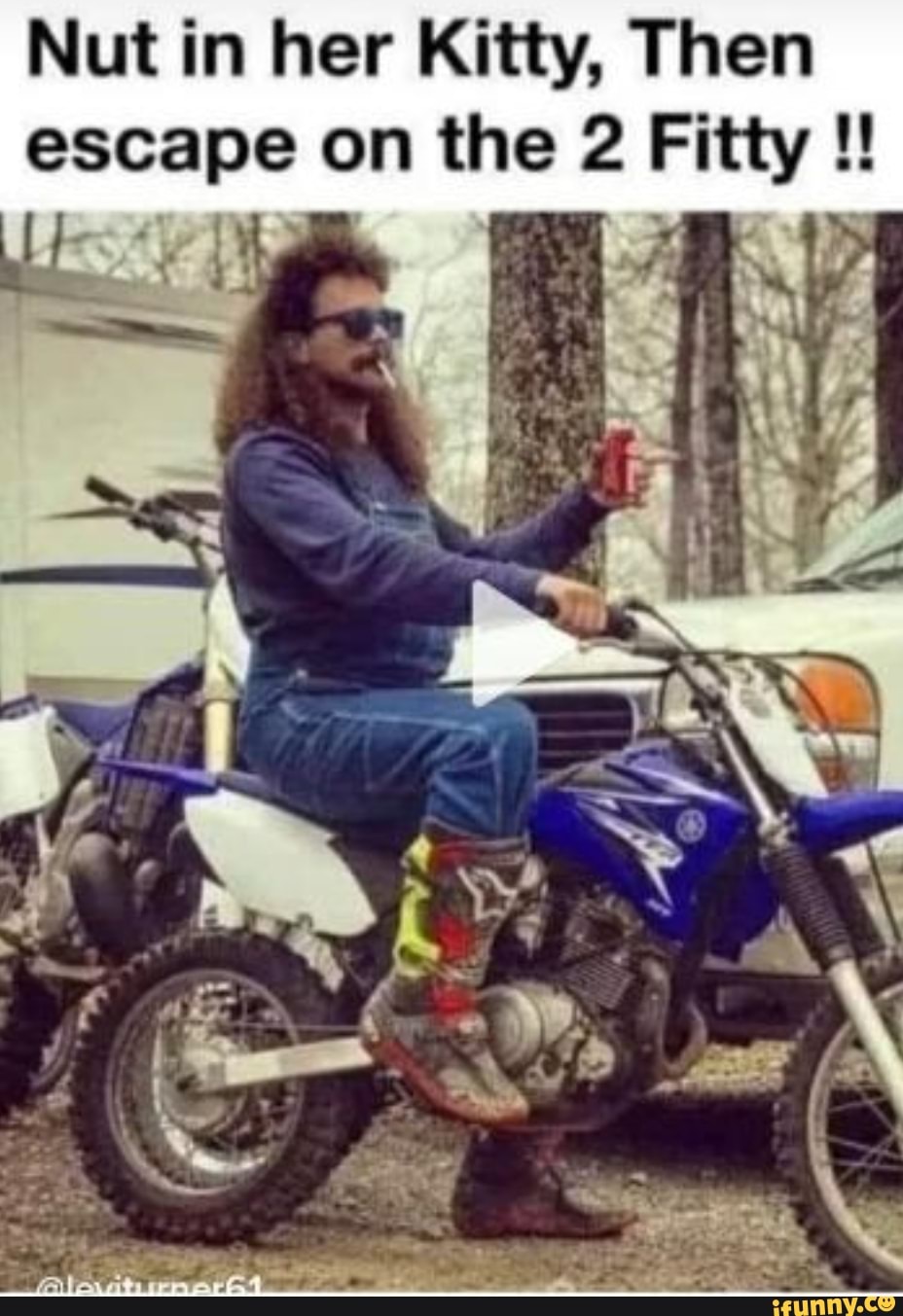 Nut in her Kitty, Then escape on the 2 Fitty - iFunny