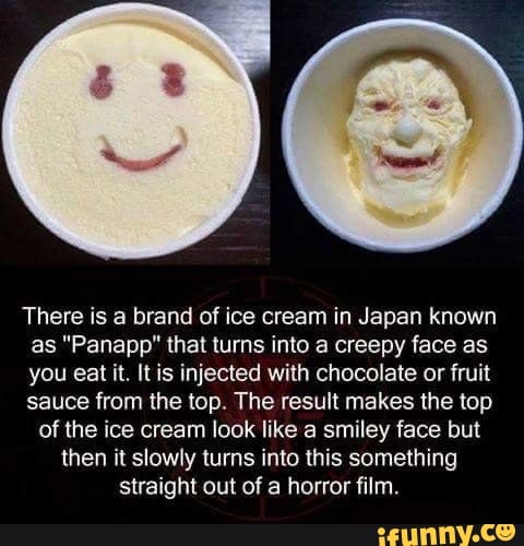 There is a brand of ice cream in Japan known as "Panapp" that turns ...