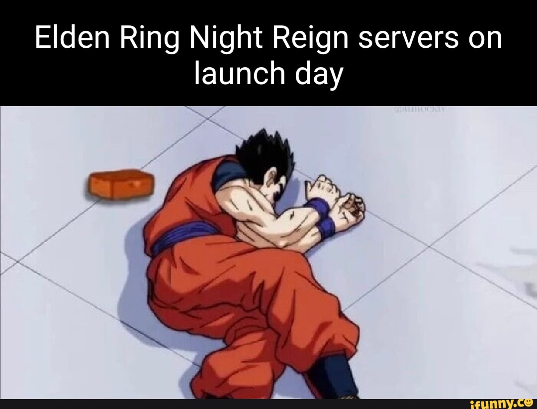 Elden Ring Night Reign servers on launch day - iFunny