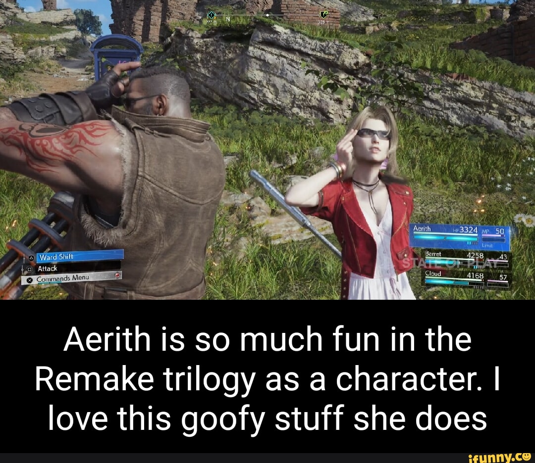Aerith is so much fun in the Remake trilogy as a character. I love this ...