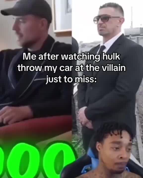 Hulk Throwing Car
