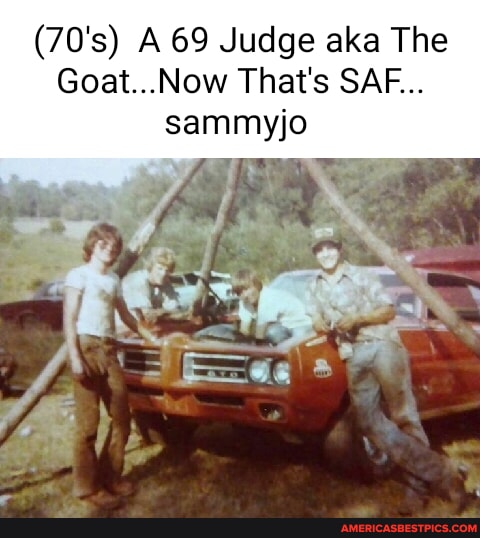 (70's) A 69 Judge aka The Goat...Now That's SAF... sammyjo - America’s ...