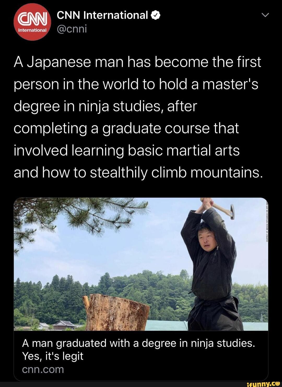 Meme dump (?) - CNN International @ (CNN A Japanese man has become the first person in the world ...