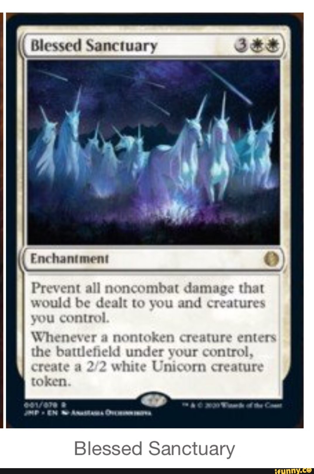 I Blessed Sanctuary ET.£.S Enchantment O) Prevent all noncombat damage ...