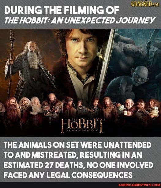 Sad fact - GRAGKED cox DURING THE FILMING OF THE HOBBIT: AN UNEXPECTED ...