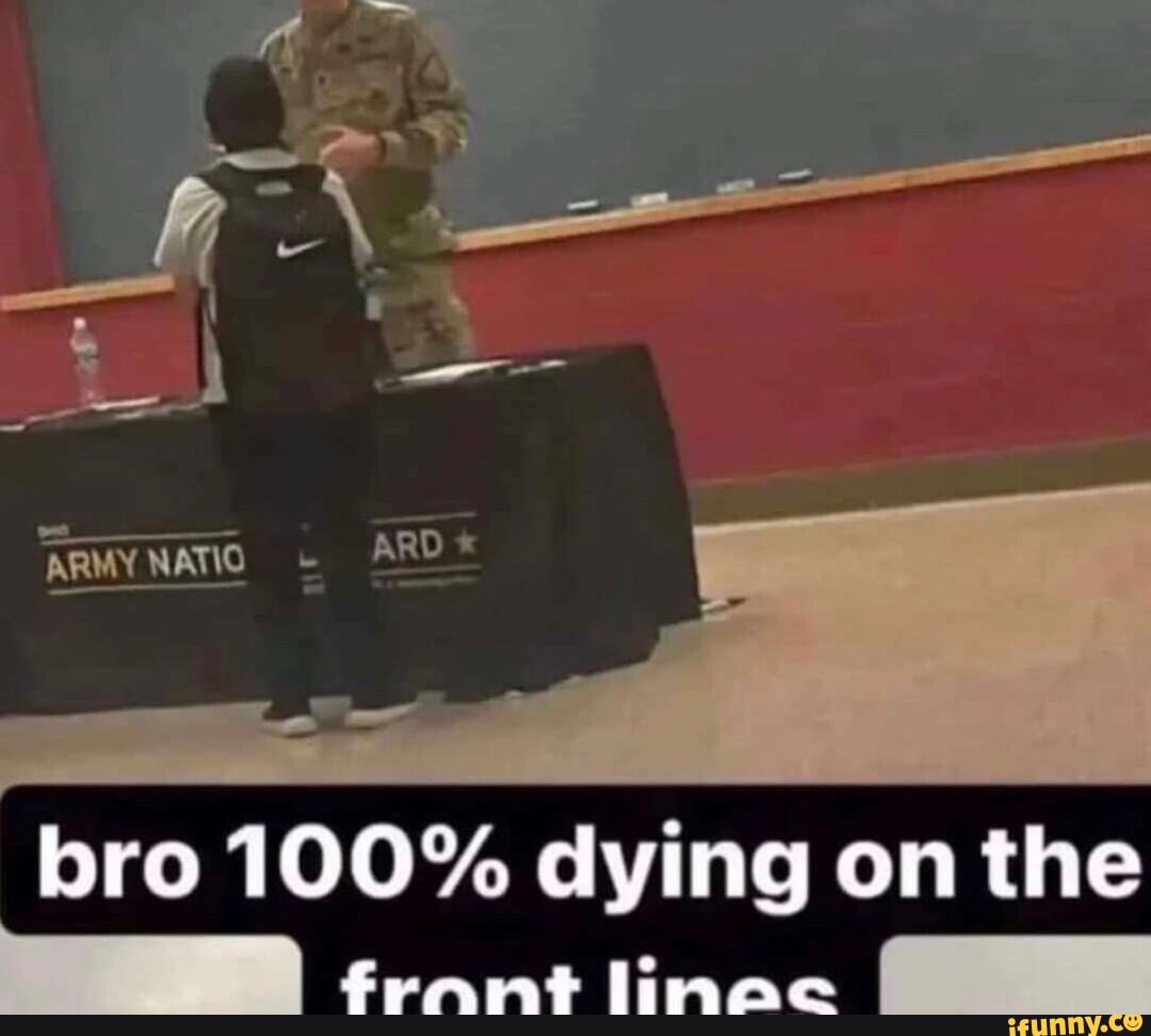 ARMYNATIO bro 100% dying on the Erant linac - iFunny