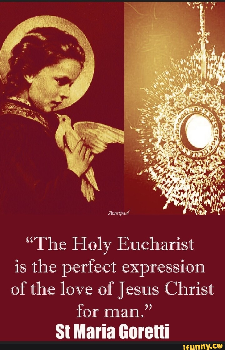 "The Holy Eucharist is the perfect expression of the love of Jesus ...