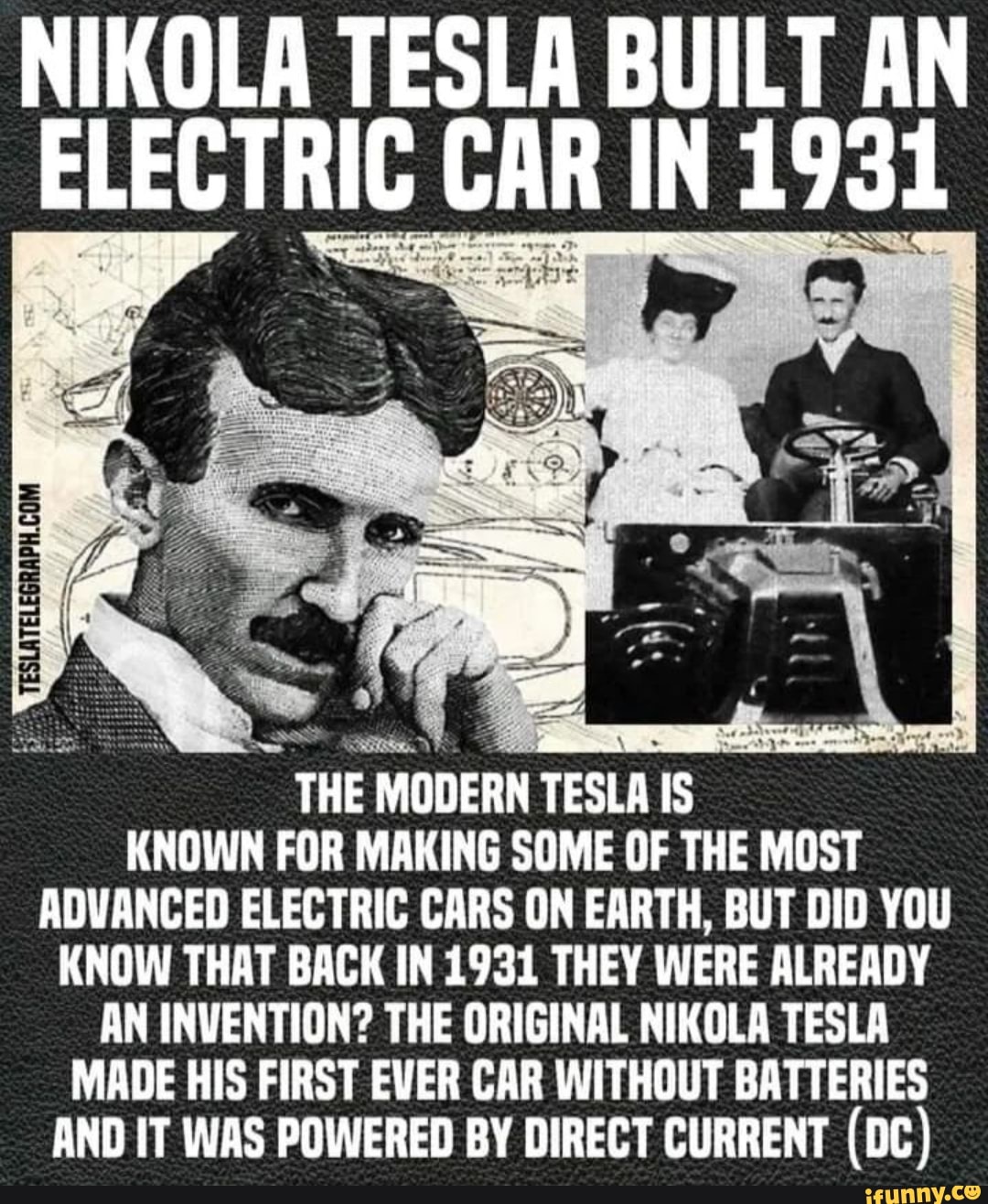 NIKOLA TESLA BUILT AN ELECTRIC CAR IN 1931 ~ THE Mi MODERN TESLA IS ...