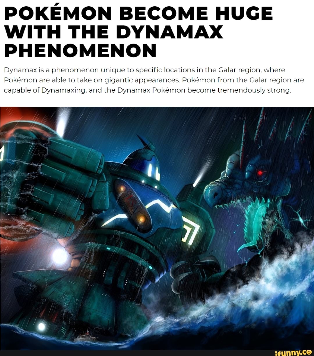 POKEMON BECOME HUGE WITH THE DYNAMAX PHENOMENON Dy amax is a phenomenon ...