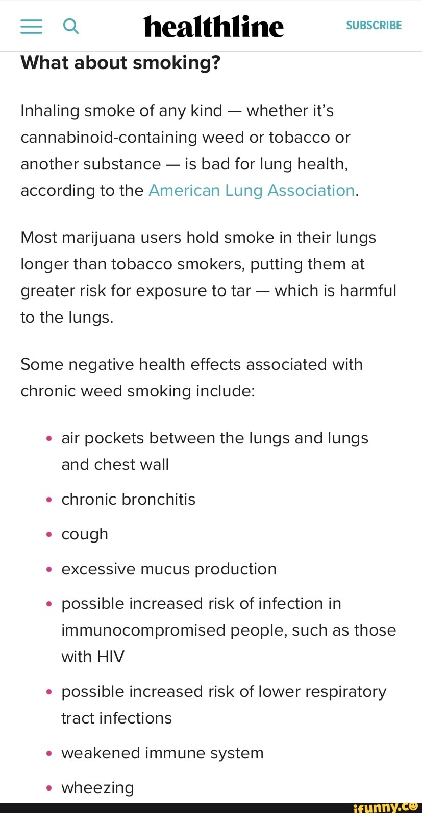 Healthline Subscribe What About Smoking Inhaling Smoke Of Any Kind
