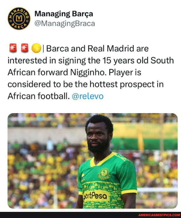 Managing \)I Barca and Real Madrid are interested in signing the 15 ...