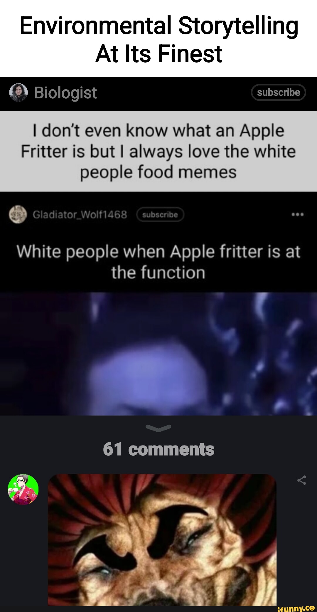 Environmental Storytelling At Its Finest Biologist subscribe I don't ...