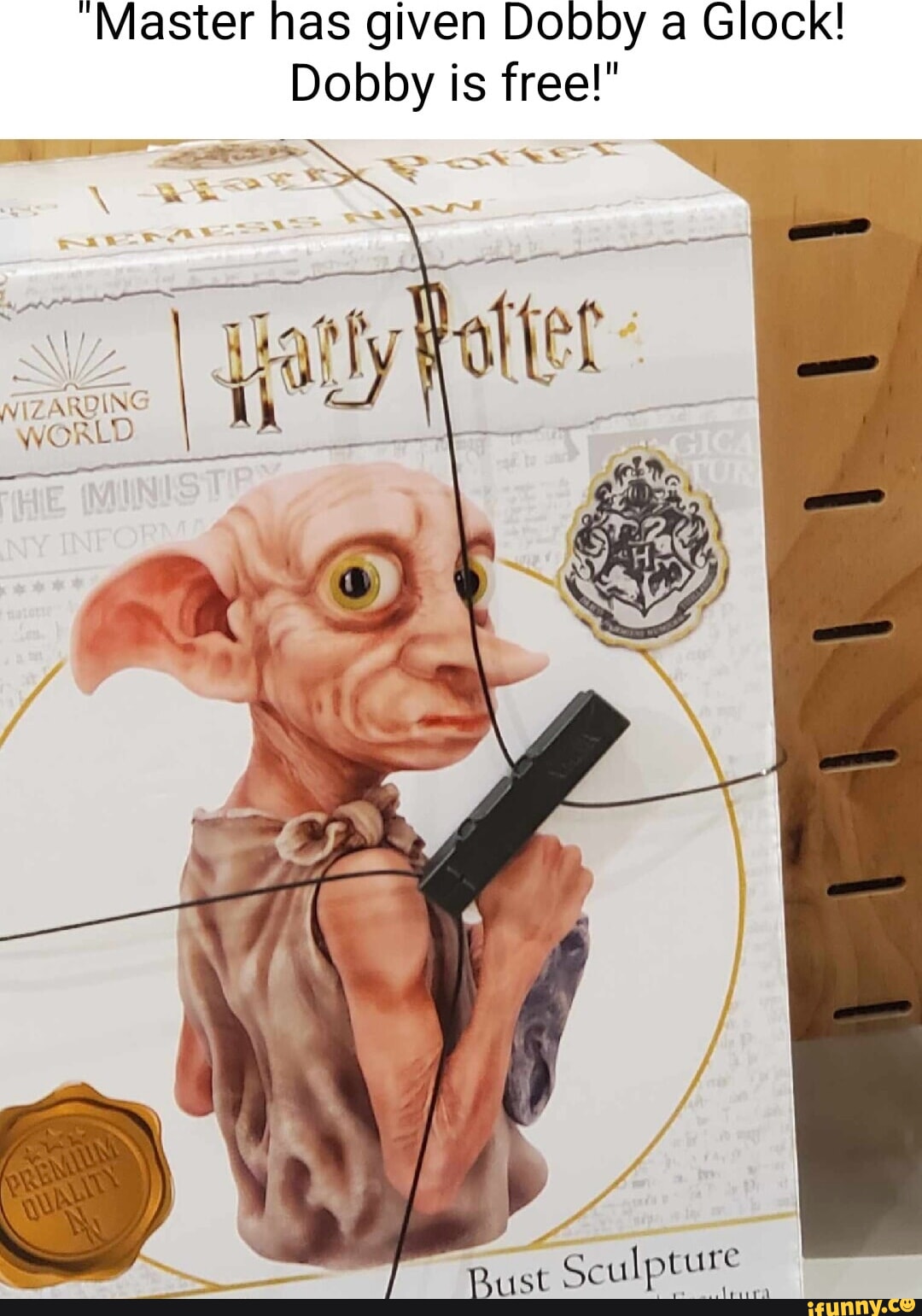 Master has given Dobby a Glock! Dobby is free!" ct Sculpture Rust ...