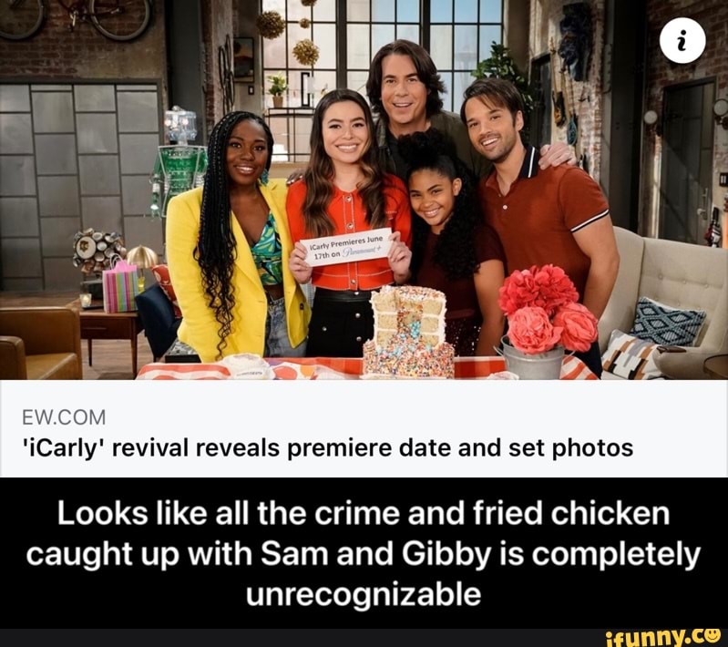 'iCarly' revival reveals premiere date and set photos Looks like all ...