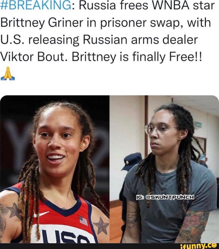 #BREAKING: Russia trees WNBA star Brittney Griner in prisoner swap ...