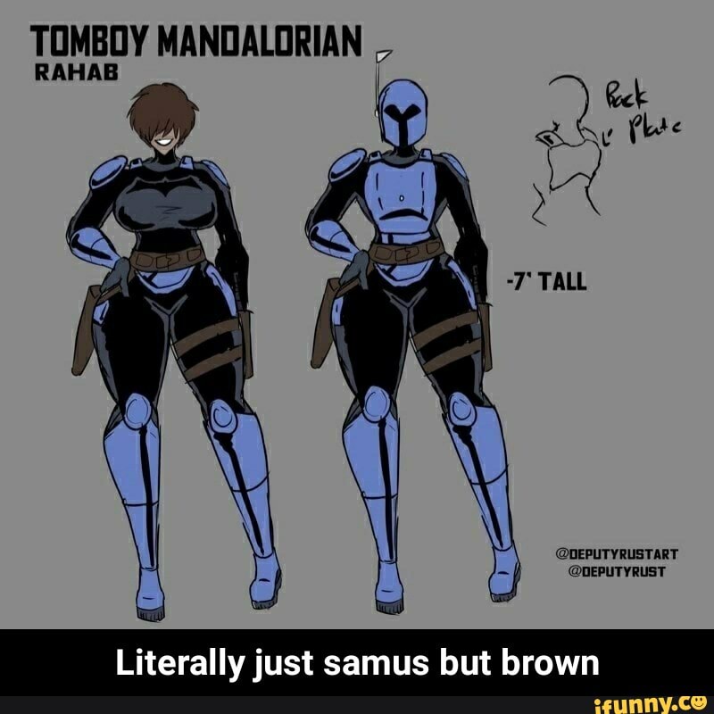 TOMBOY MANDALORIAN RAHAB Literally just samus but brown - Literally ...
