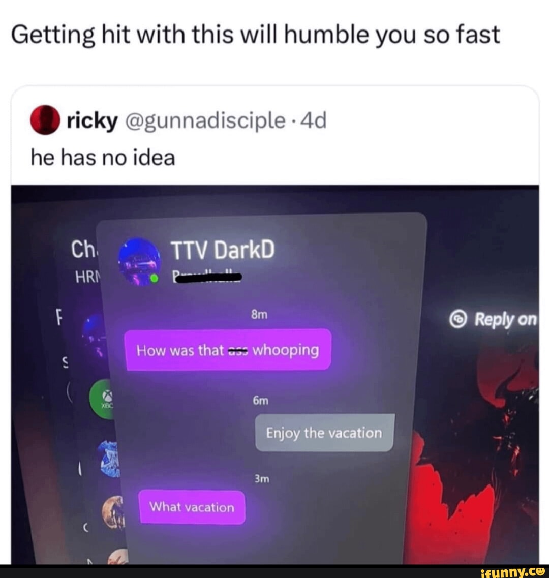 Getting hit with this will humble you so fast ) ricky @gunnadisciple ...
