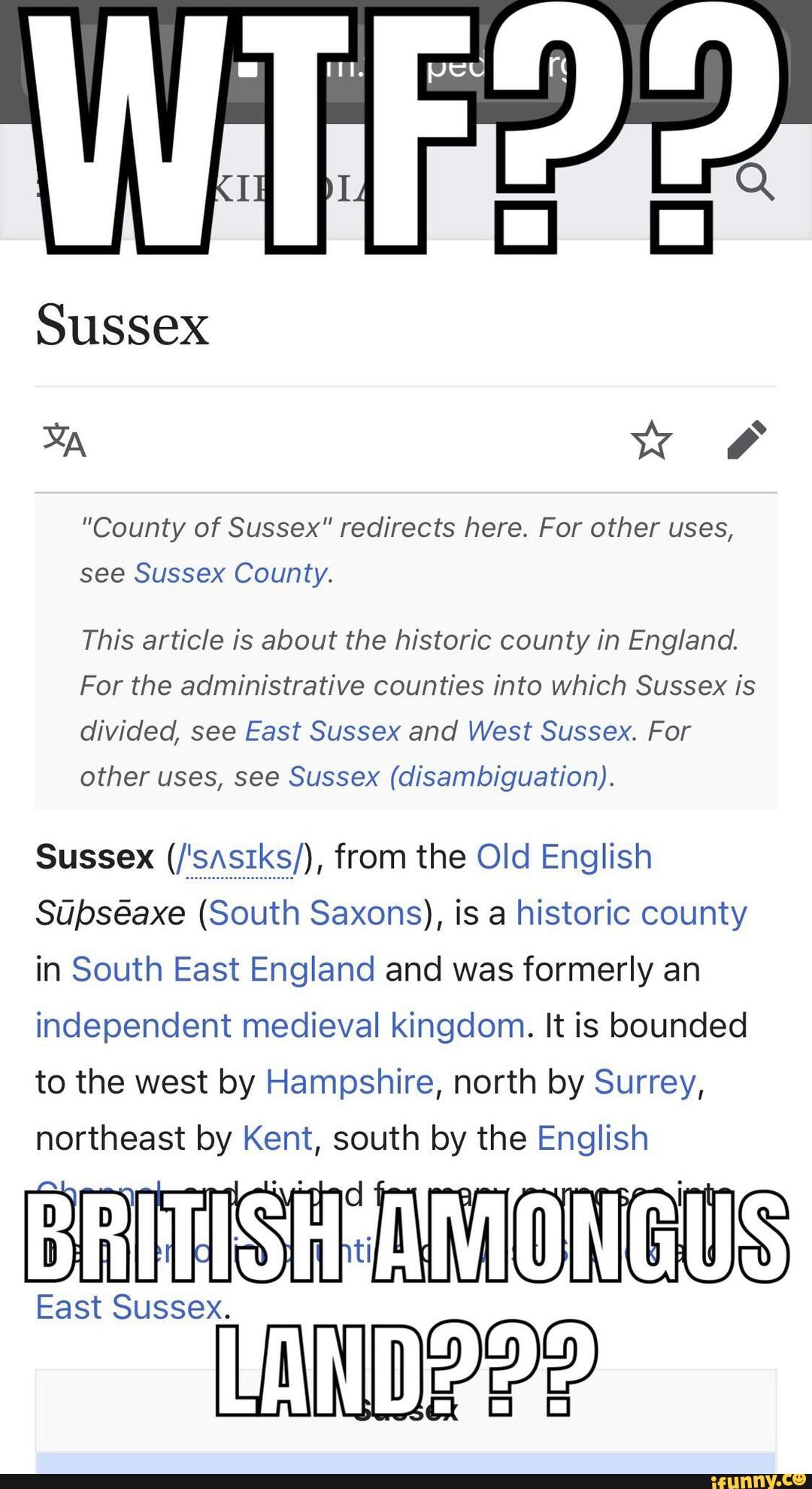 Sussex memes. Best Collection of funny Sussex pictures on iFunny