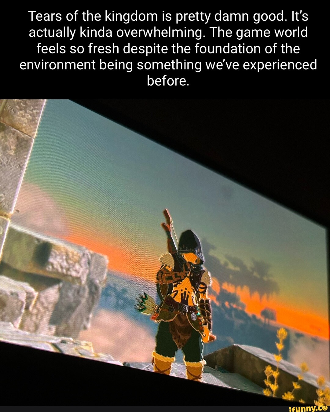 Tears of the kingdom is pretty damn good. It's actually kinda ...