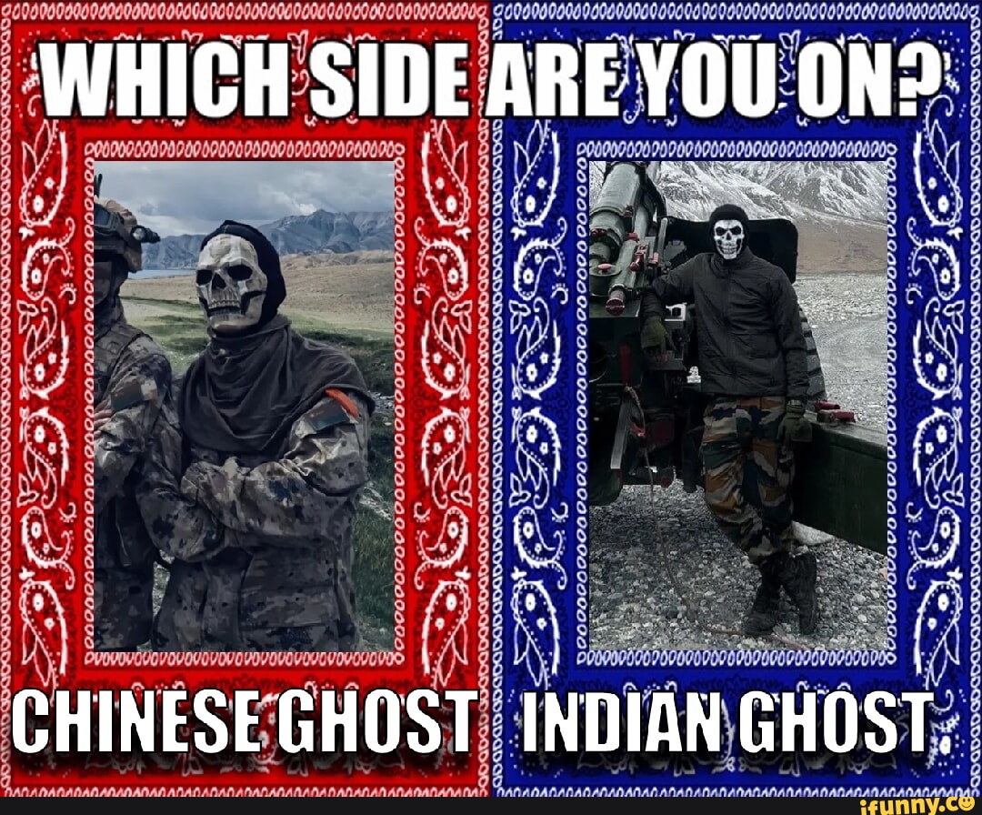WHICH SIDE ARE vou on- ot : fo : oj : ; fe : CHINESE GHOST INDIAN GHOST ...