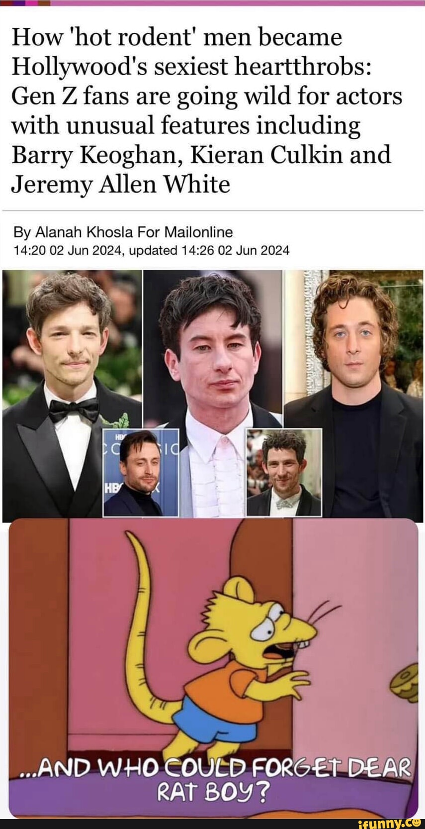 How 'hot rodent' men became Hollywood's sexiest heartthrobs: Gen Z fans ...