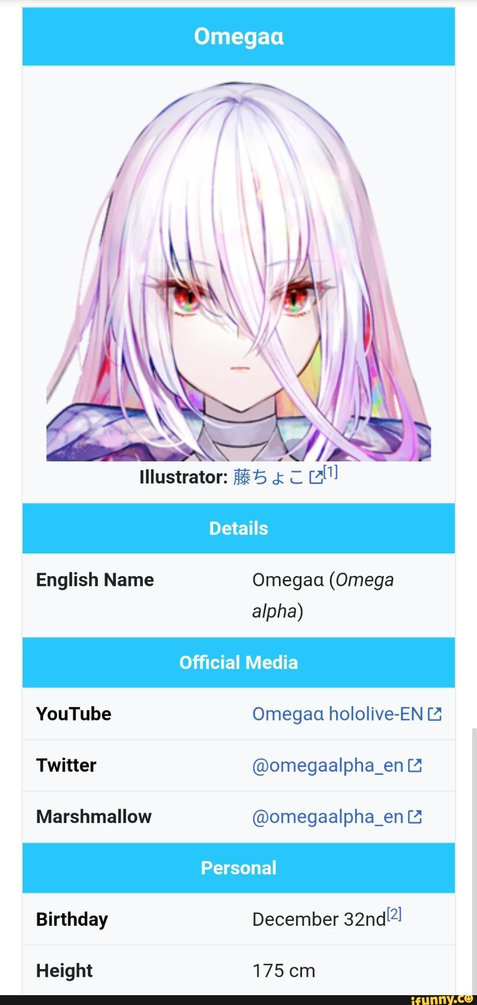 BS Details English Name Omegaa (Omega alpha) Official Media YouTube ...