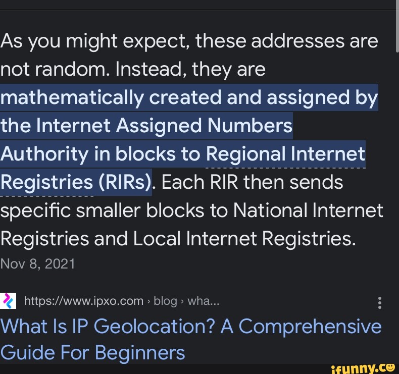 As you might expect, these addresses are not random. Instead, they are ...